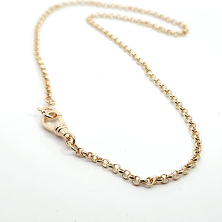 14k Rolo Chain With Charm Clip – Didi Rose Jewelry